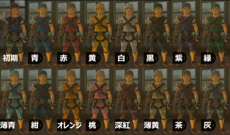 染色の全カラー